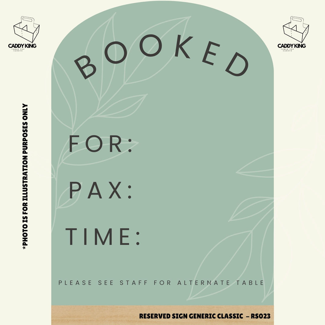 Reserved Signs – Caddy King